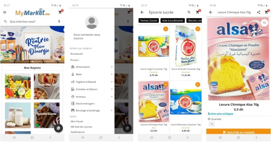 Download the MyMarket.ma Mobile Application