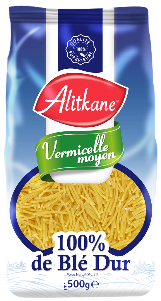Vermicelle Moyen Al itkane 500G – MyMarket.ma